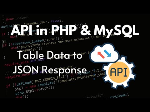 Simple API Creation Using PHP and MySQL - Step-by-Step Tutorial - Video ...