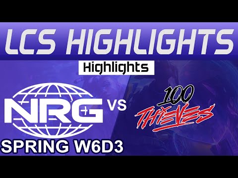 NRG vs 100 Highlights LCS 2024 - مباراة مثيرة وانتصار ناري في League of Legends - ملخص الفيديو ...