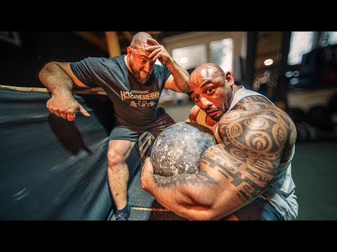 Stärkster Mann Deutschlands zeigt Strongman-Übungen und hebt Legend ...