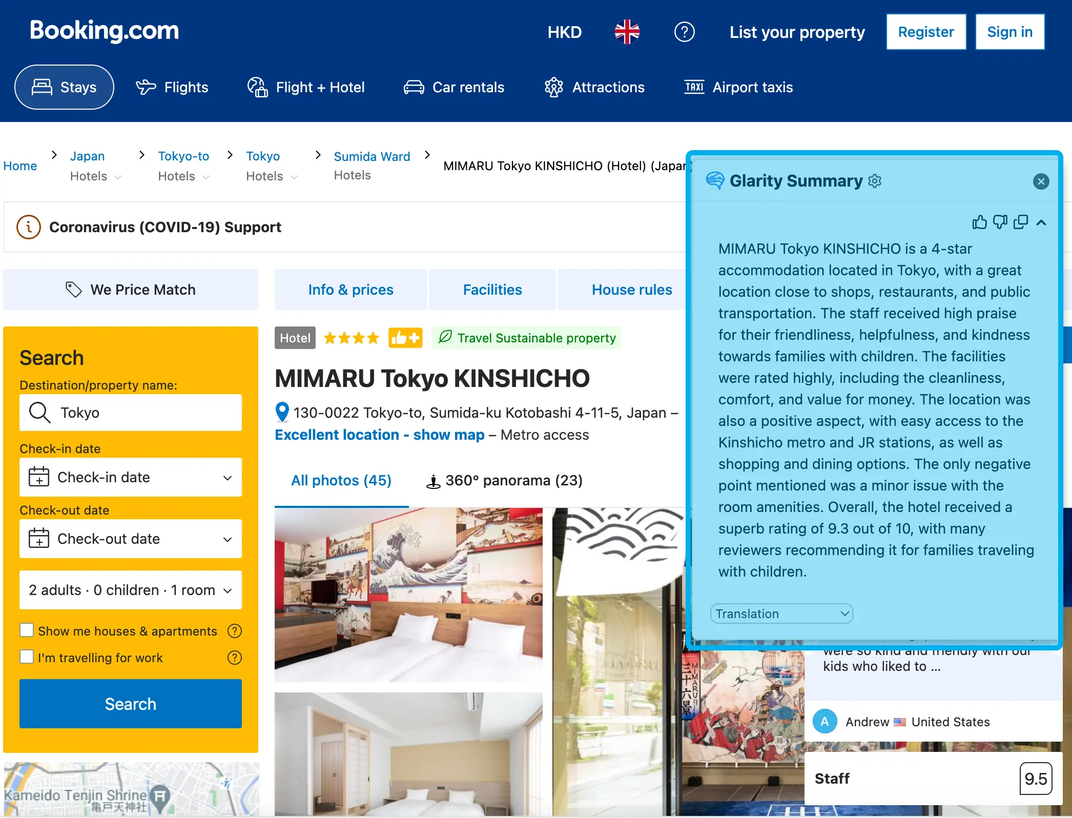 Booking Hotel Reviews Summary Booking Hotel Reviews Summary